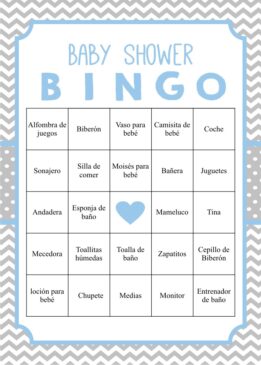 Bingo de Baby Shower – Mama Inventiva